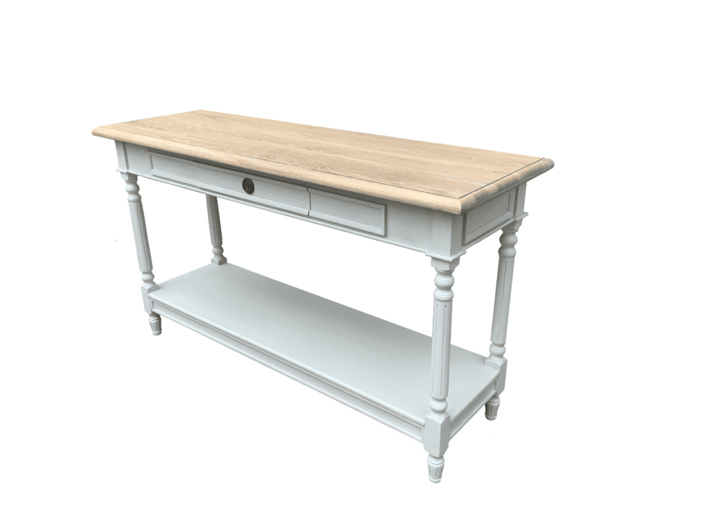 Halland Console Table with Oak Top, 150cm - Nordic Style London