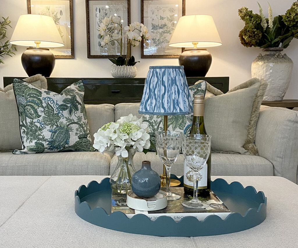 Oval Wave Tray in Coastal Blue - Nordic Style London