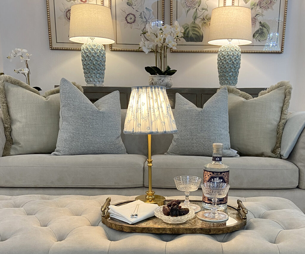 Vintage Floral Glass Tray - Nordic Style London